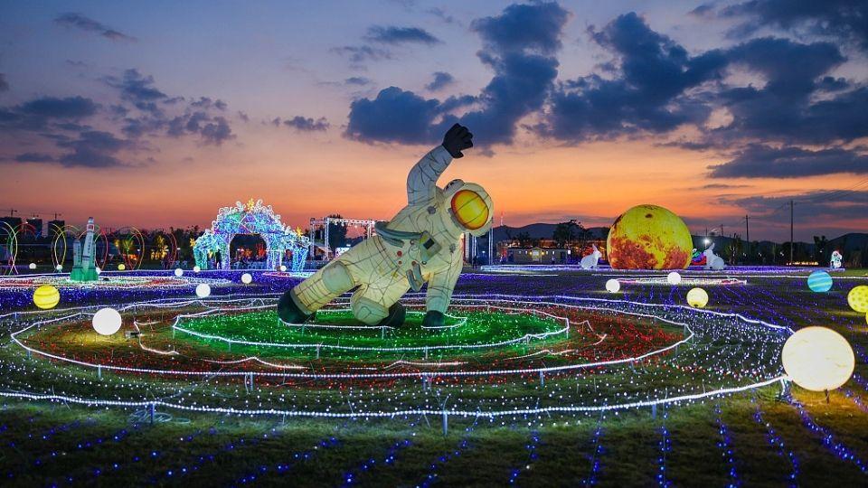 Un espectáculo de luces se exhibe en Huaibei de Anhui para impulsar el ...